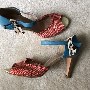 Shoes | Cute Funky Sandals Heels | Poshmark